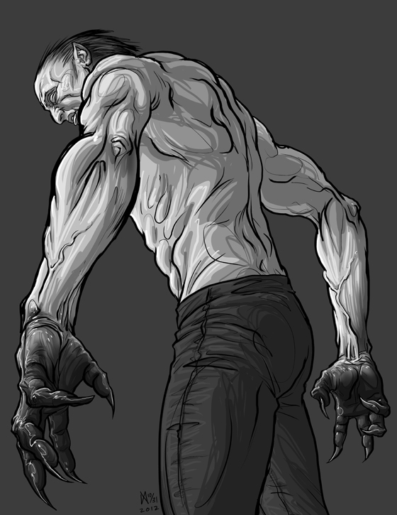 31 Days of Halloween 2012: 10 of 31: Bloody Hands art