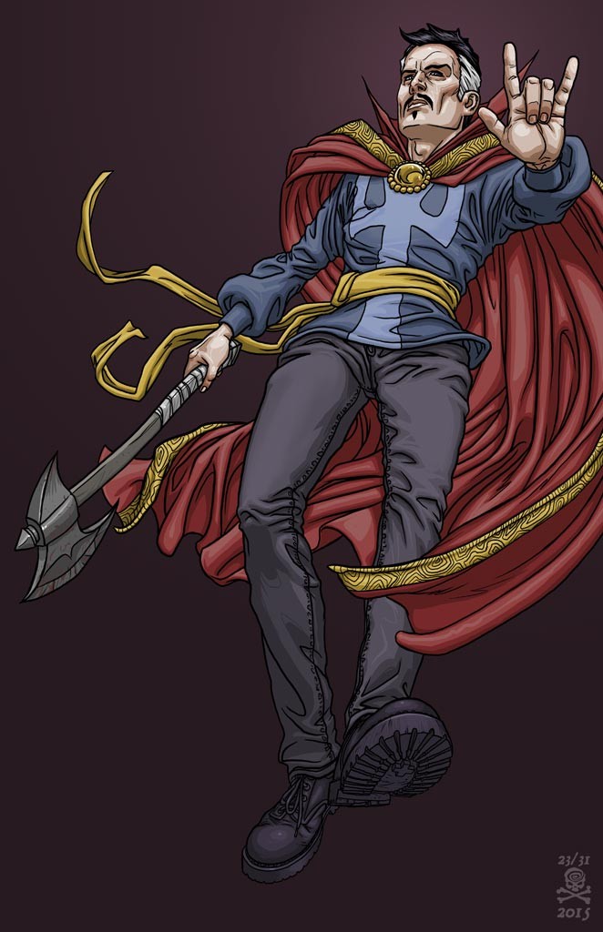 31 Days of Halloween 2015 Day 23: Doctor Stephen Strange Art